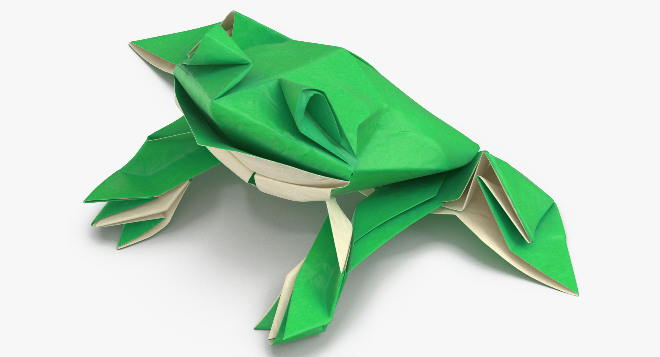 3D frog origami - TurboSquid 1346250