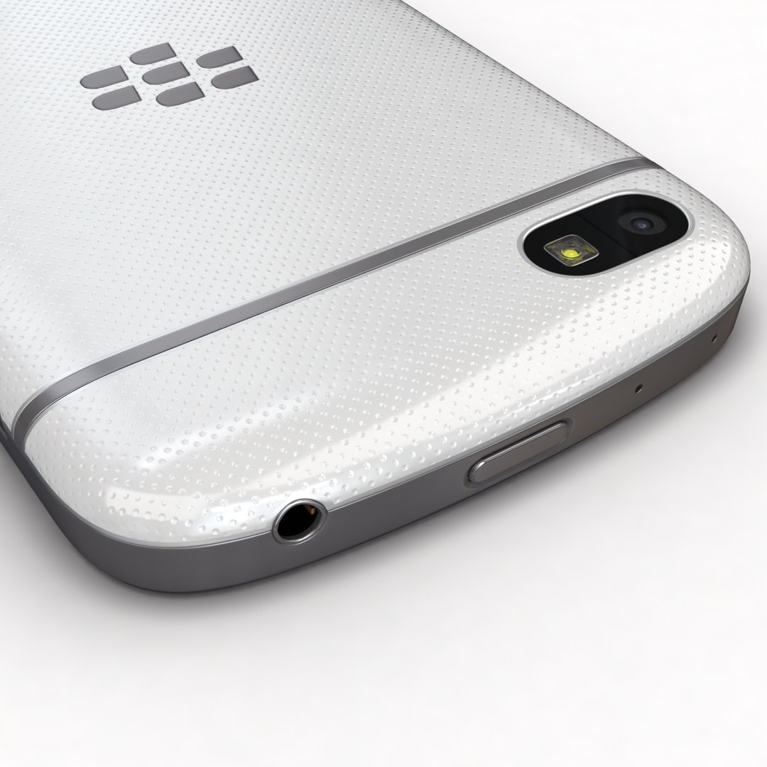 3d blackberry q10 black white