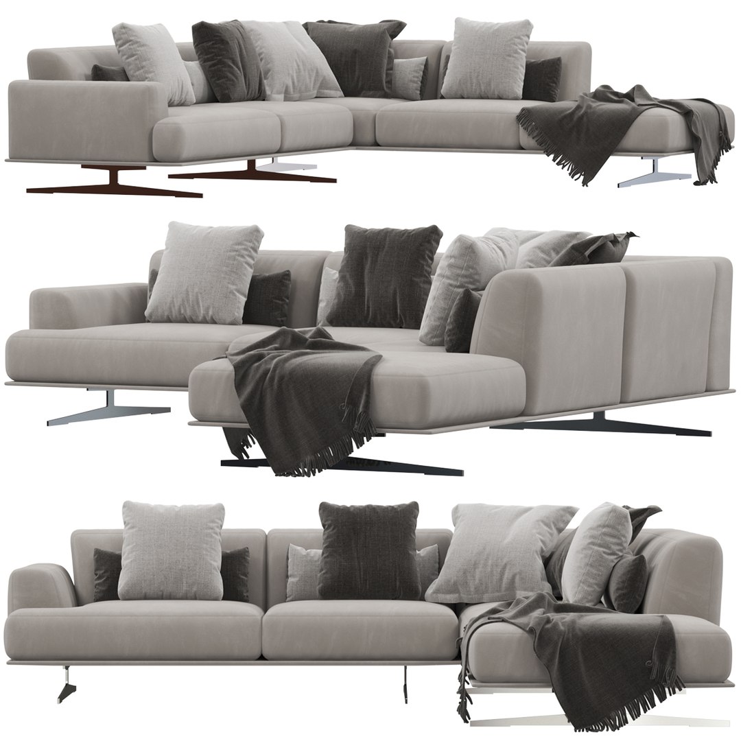 3D Model Divani Albachiara Sofa - TurboSquid 1510032
