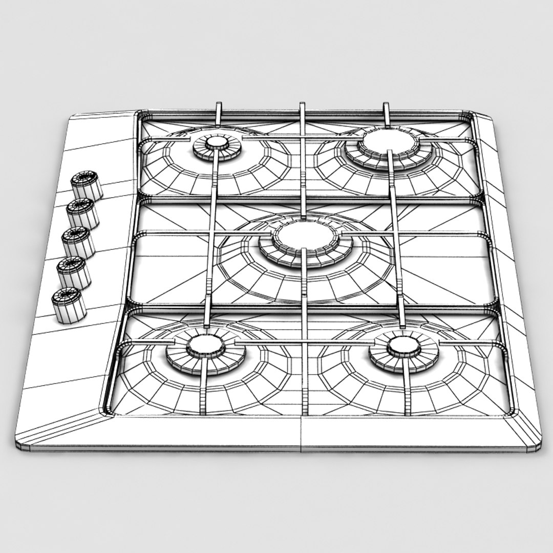 3d model stove kitchen