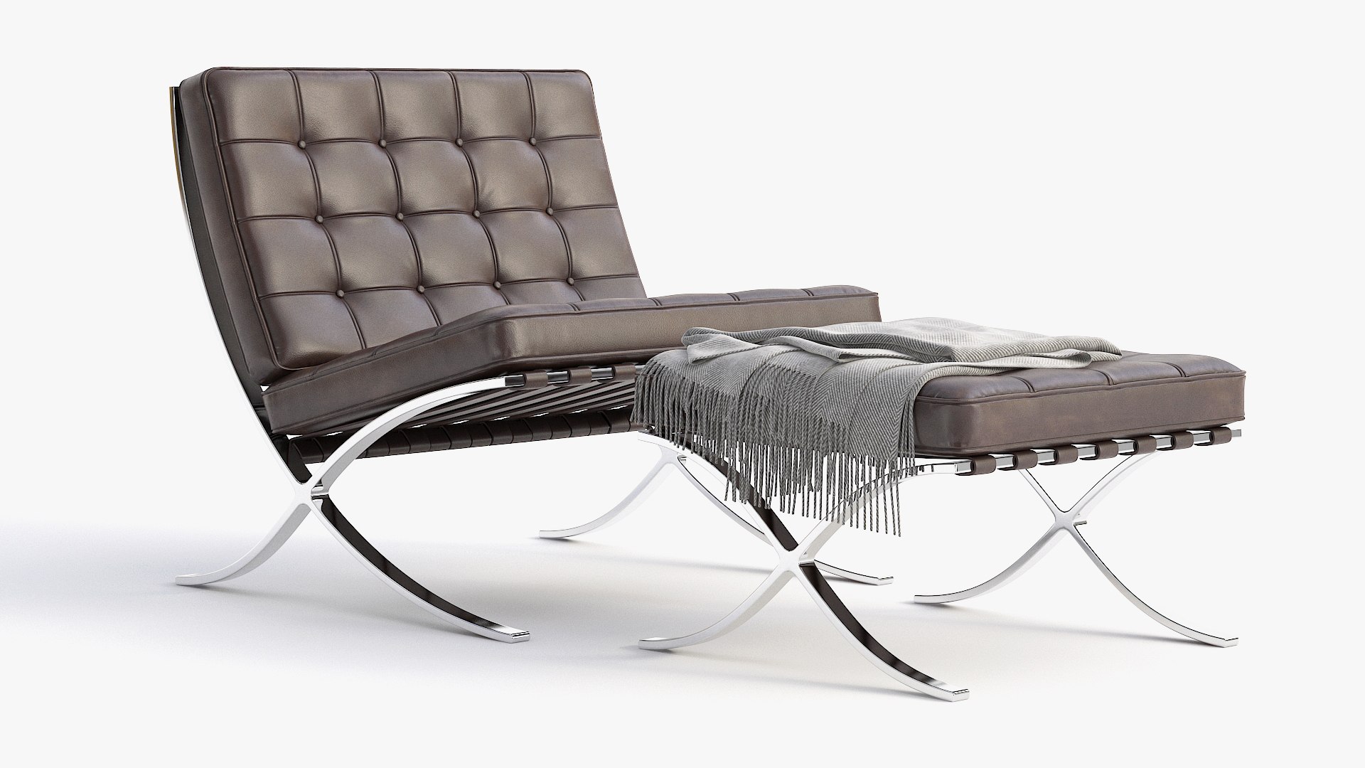 Barcelona Chair model - TurboSquid 1946112