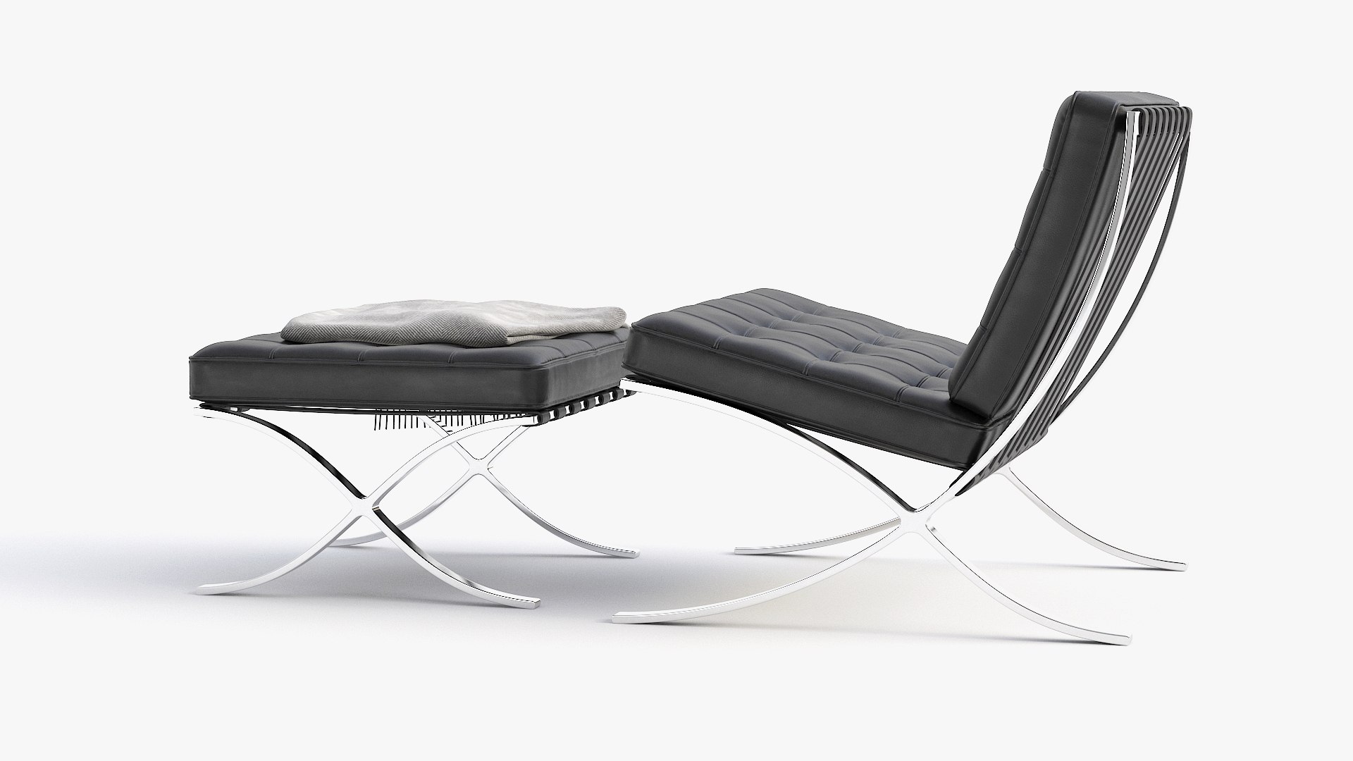 Barcelona Chair model - TurboSquid 1946112