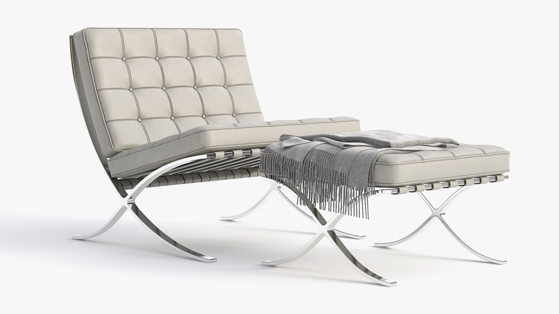 Barcelona Chair model - TurboSquid 1946112