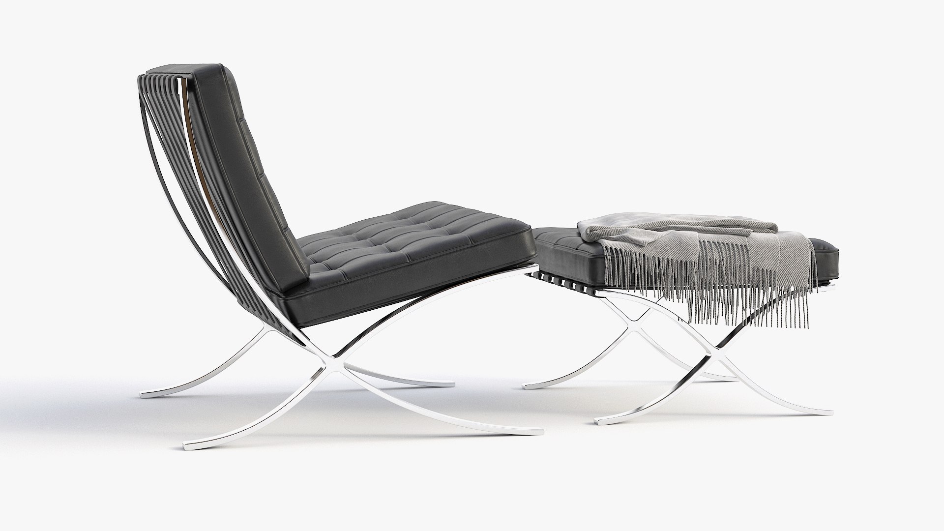 Barcelona Chair model - TurboSquid 1946112