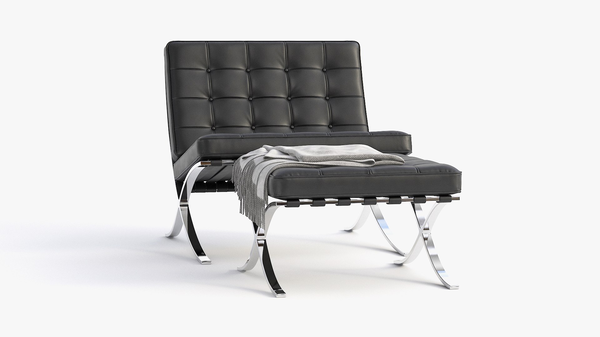 Barcelona Chair model - TurboSquid 1946112