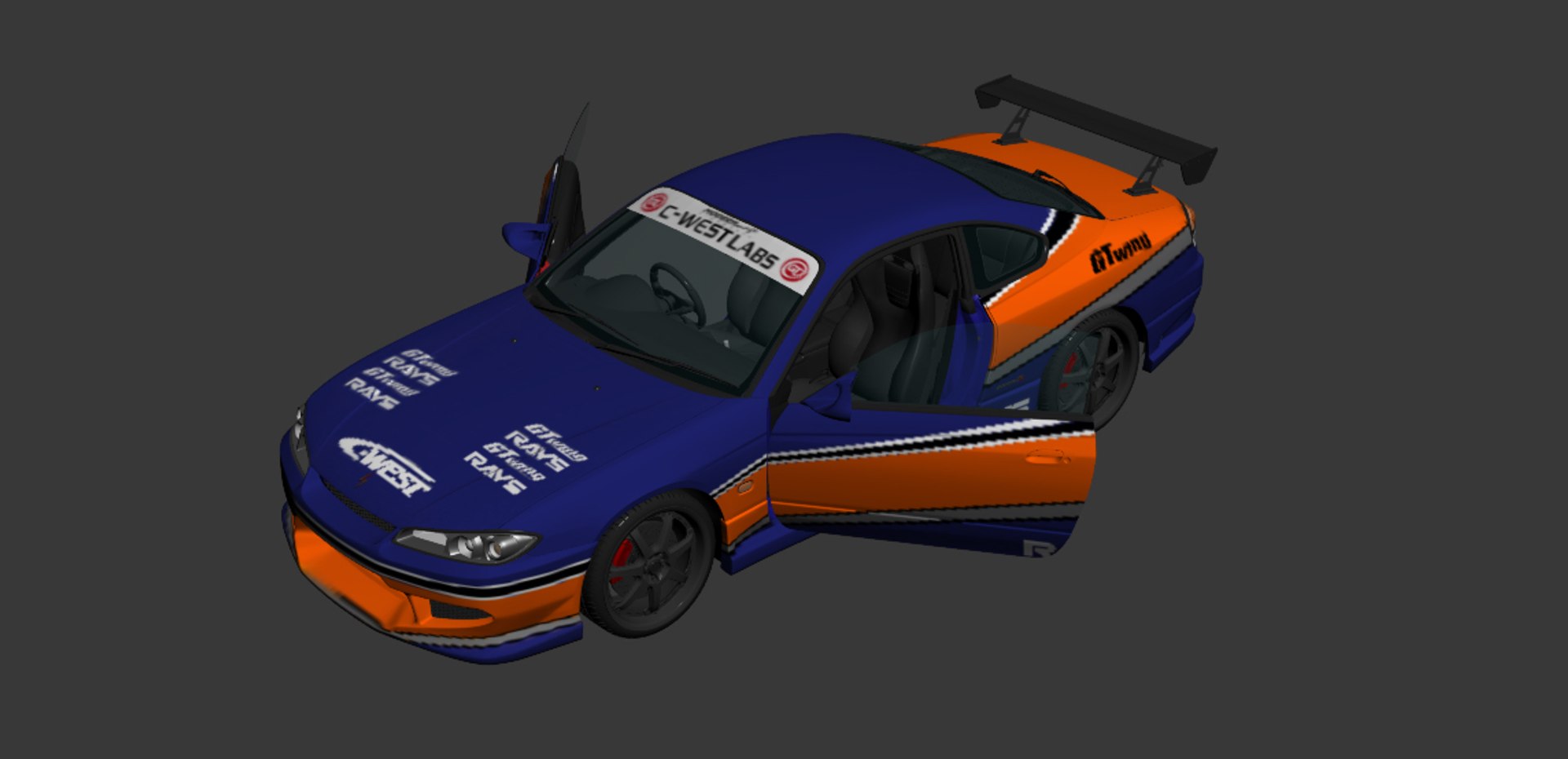 Nissan Silvia S15 Tokyo Drift 3D Model - TurboSquid 2010949