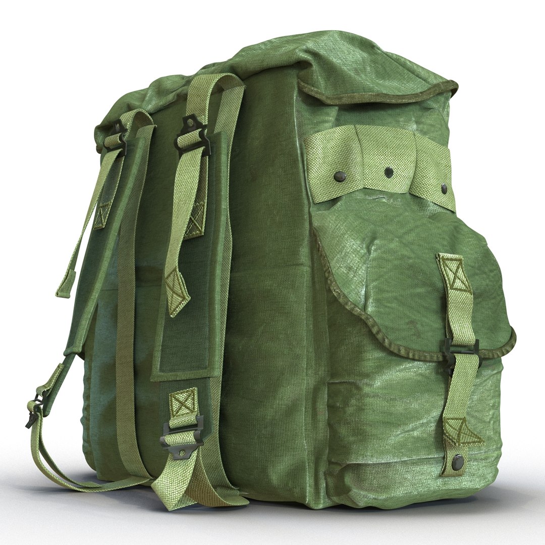 Military Backpack 3 3d Model