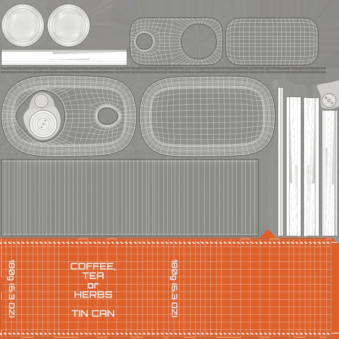 Coffee Tin Can 180g 3D Model - TurboSquid 2270592