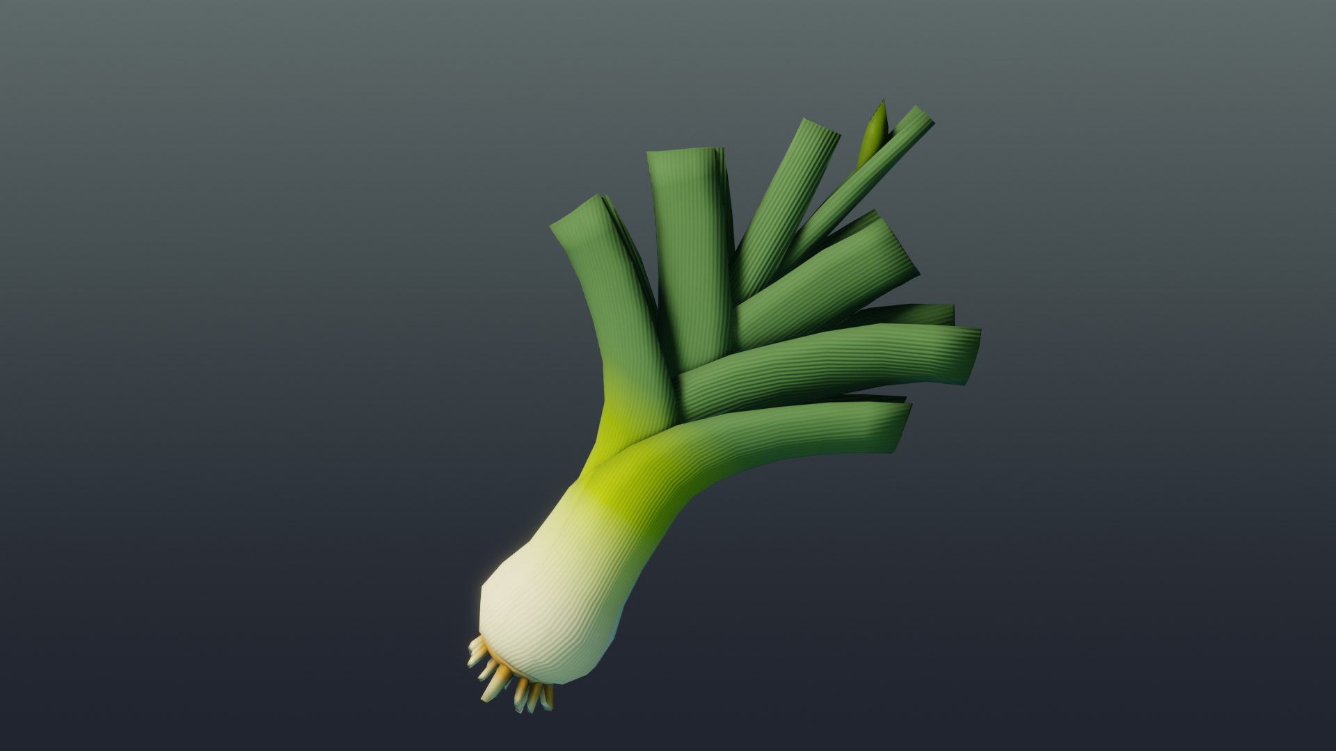 Cartoon Leek 3D - TurboSquid 1728253
