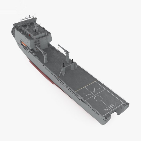 modelo 3d Barco de desembarco clase Bahía - TurboSquid 1491968