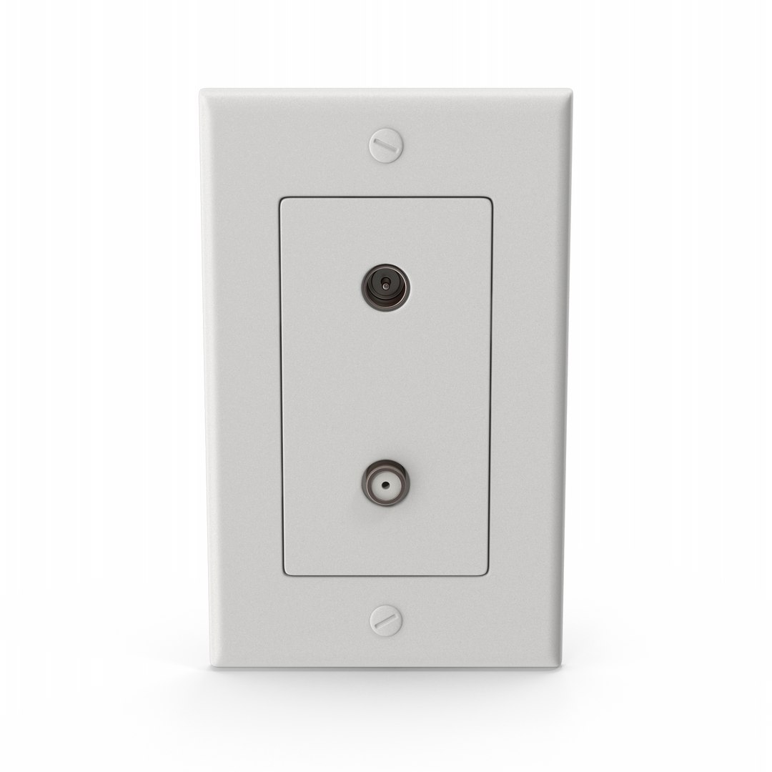 TV And Satellite Socket Outlet Model - TurboSquid 2166321