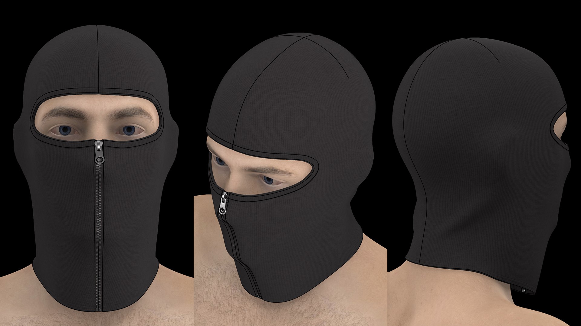 3D SKI MASK PACK Genesis 8 Zpac Obj Fbx Highpoly Model - TurboSquid 2319072