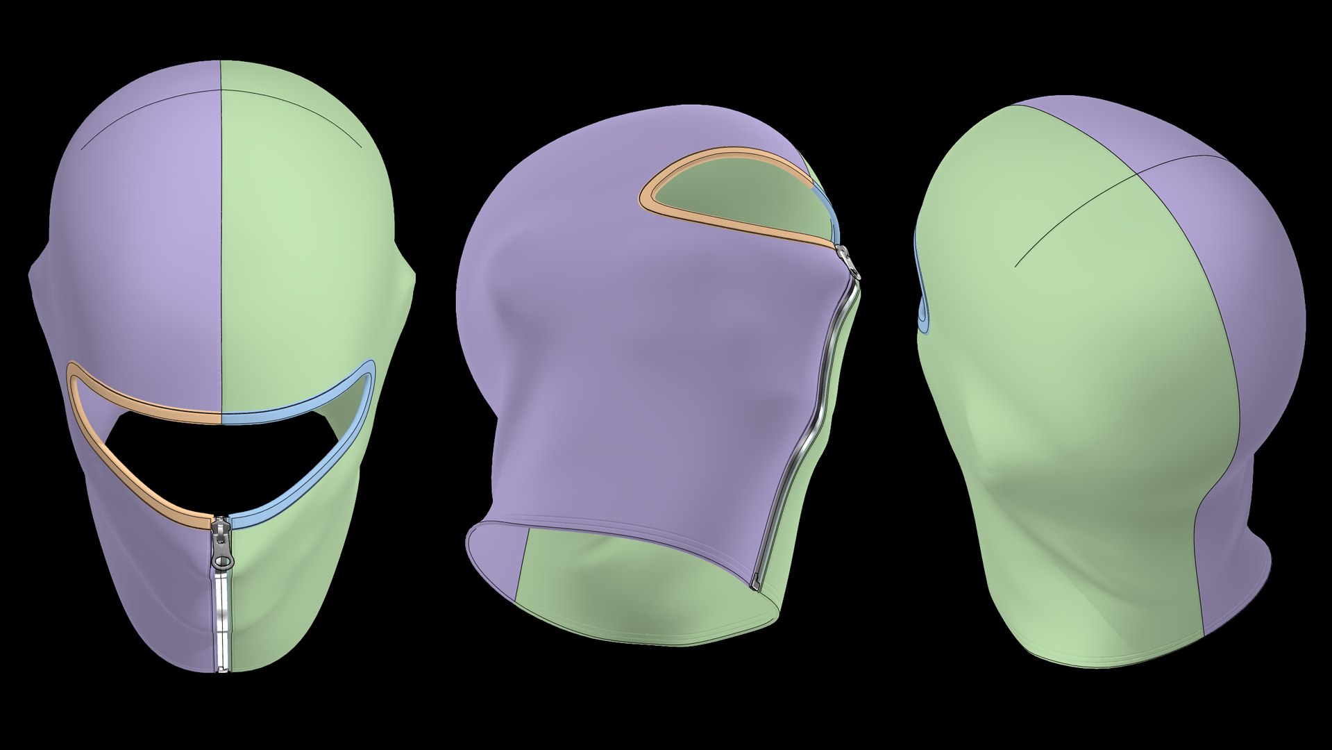 3D SKI MASK PACK Genesis 8 Zpac Obj Fbx Highpoly Model - TurboSquid 2319072