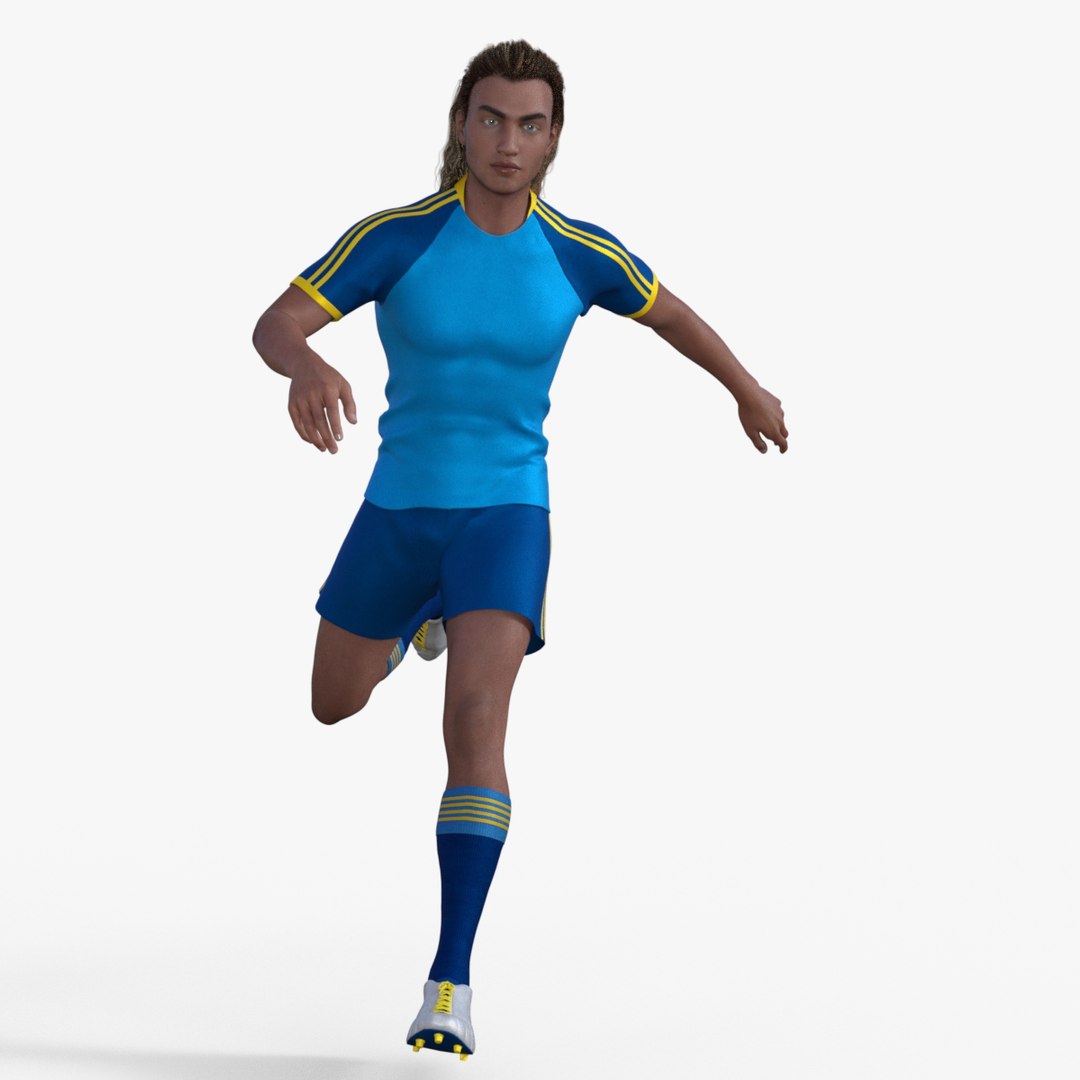 Realistic Football Player 3D model - TurboSquid 2143546