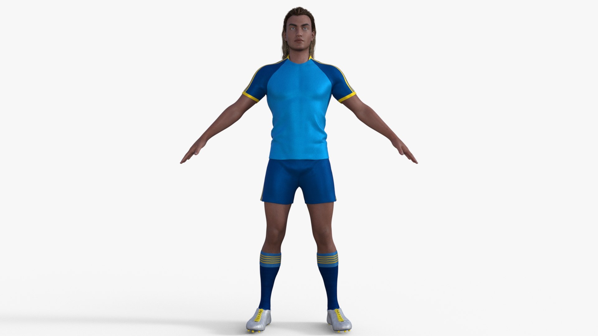 Realistic Football Player 3D model - TurboSquid 2143546