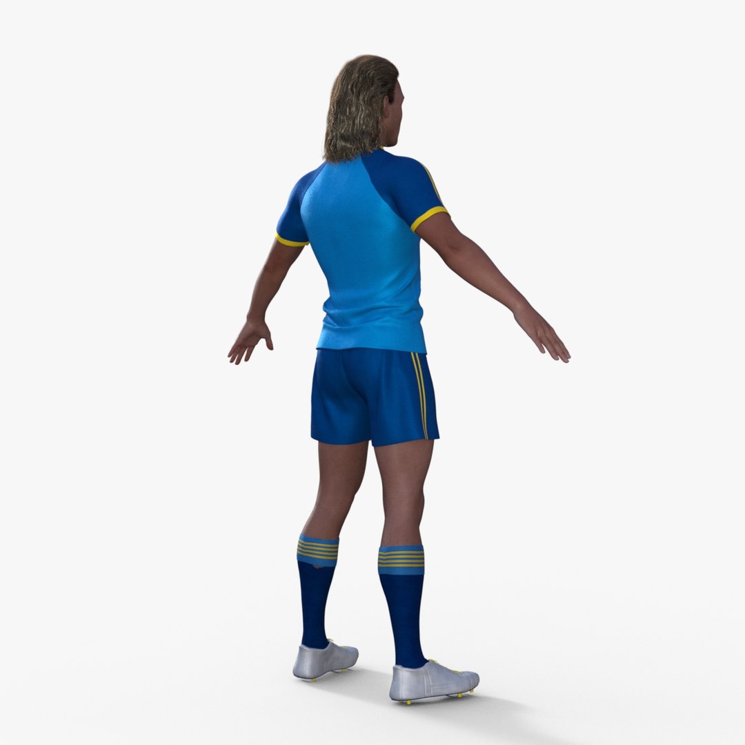 Realistic Football Player 3D Model - TurboSquid 2143546