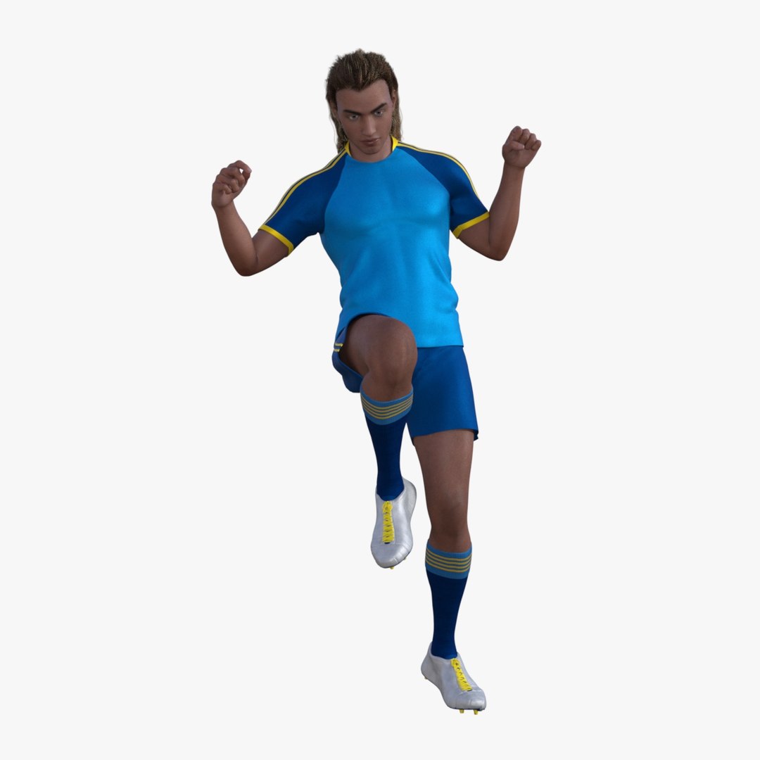 Realistic Football Player 3D Model - TurboSquid 2143546