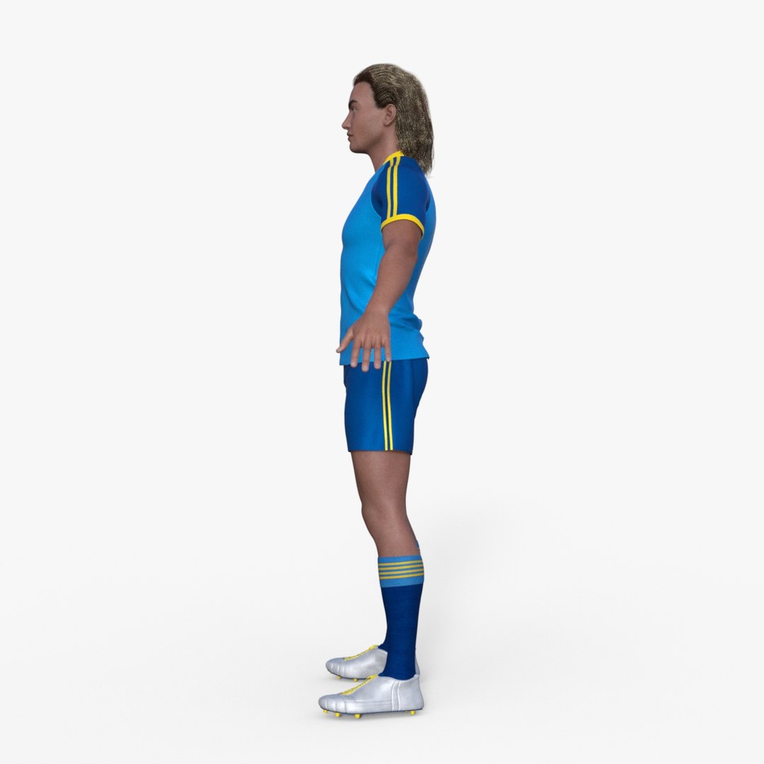 Realistic Football Player 3D Model - TurboSquid 2143546