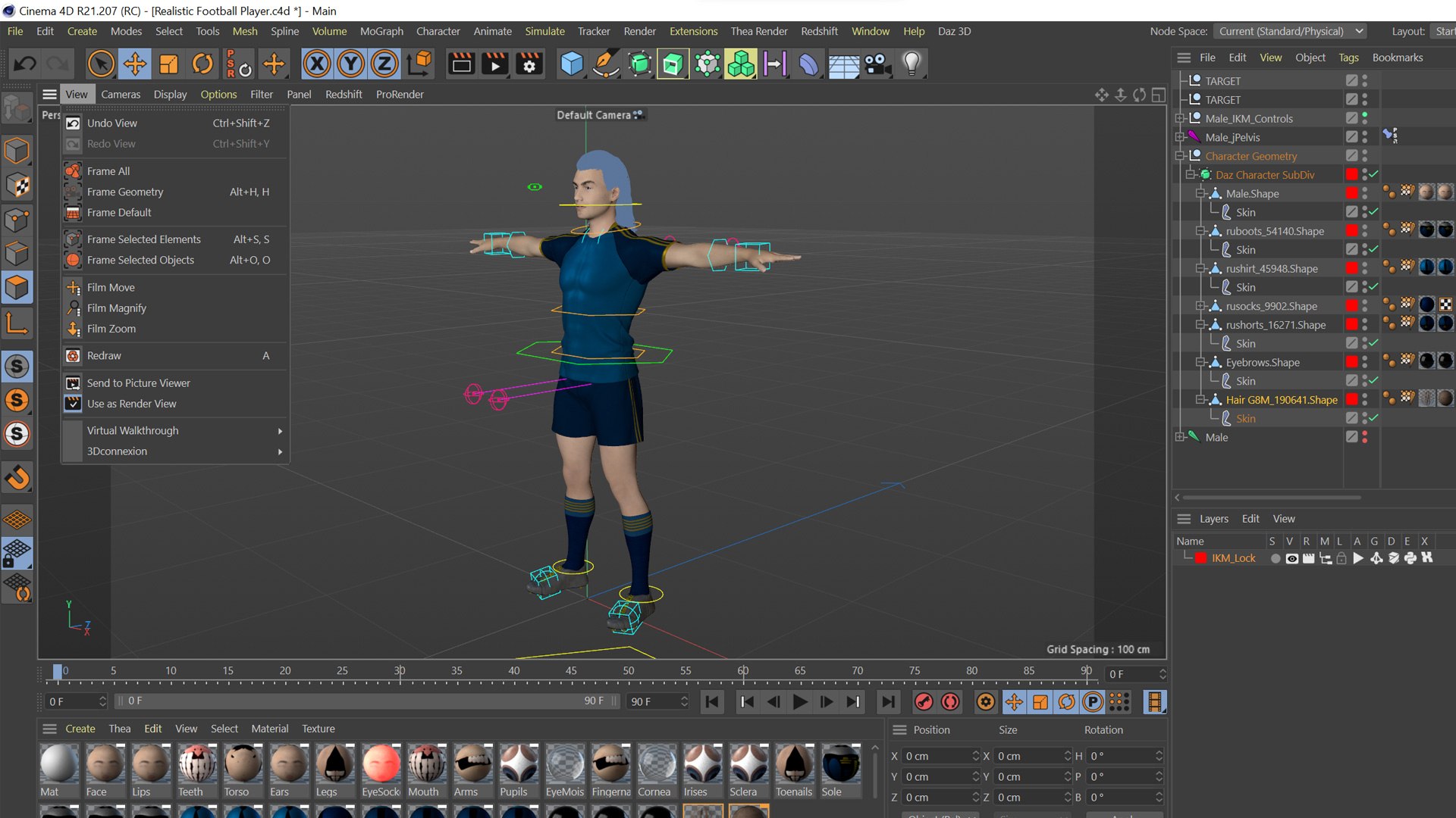 Realistic Football Player 3D model - TurboSquid 2143546