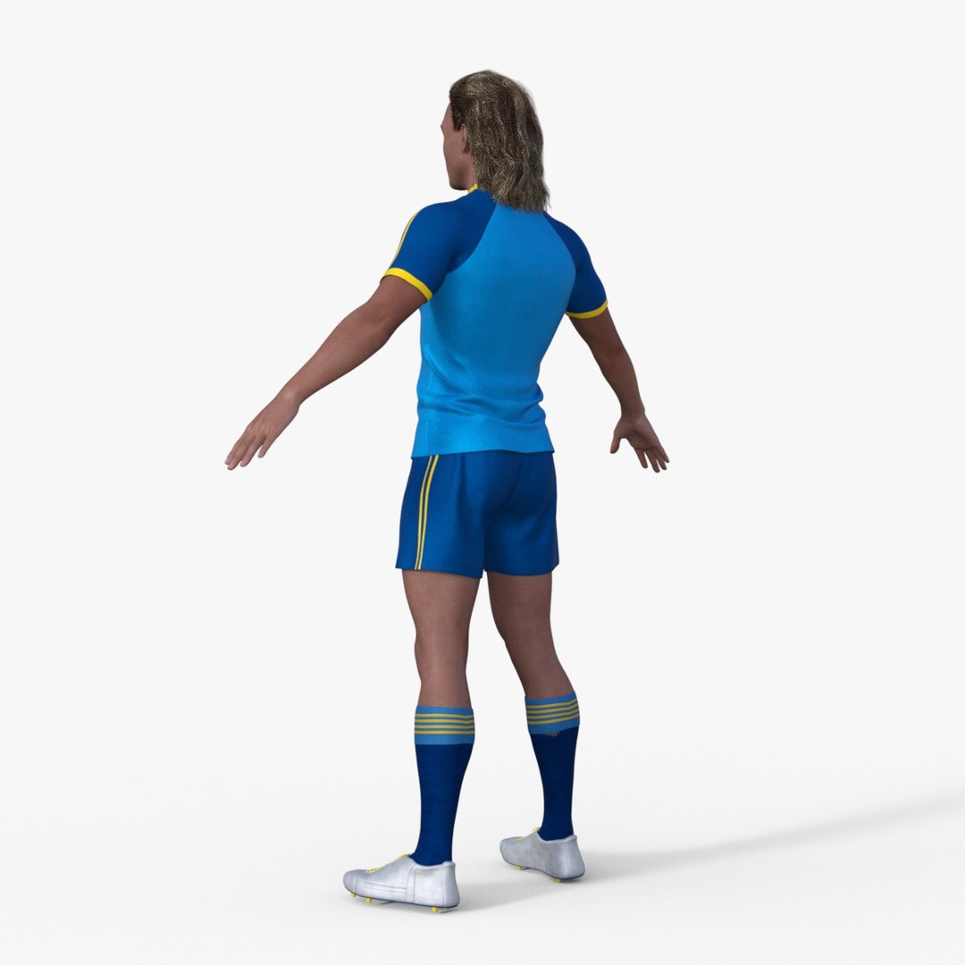 Realistic Football Player 3D Model - TurboSquid 2143546
