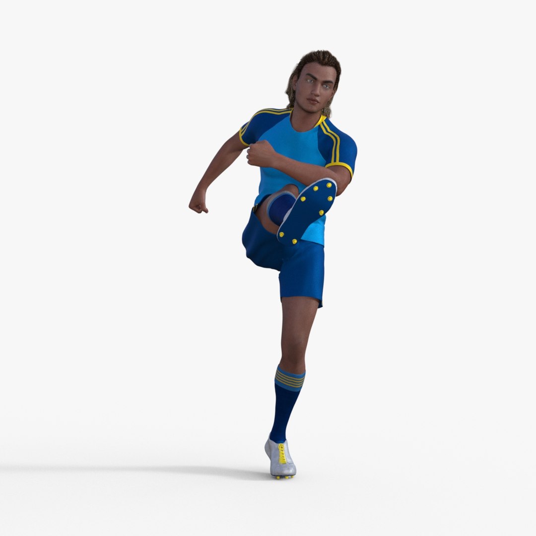 Realistic Football Player 3D model - TurboSquid 2143546