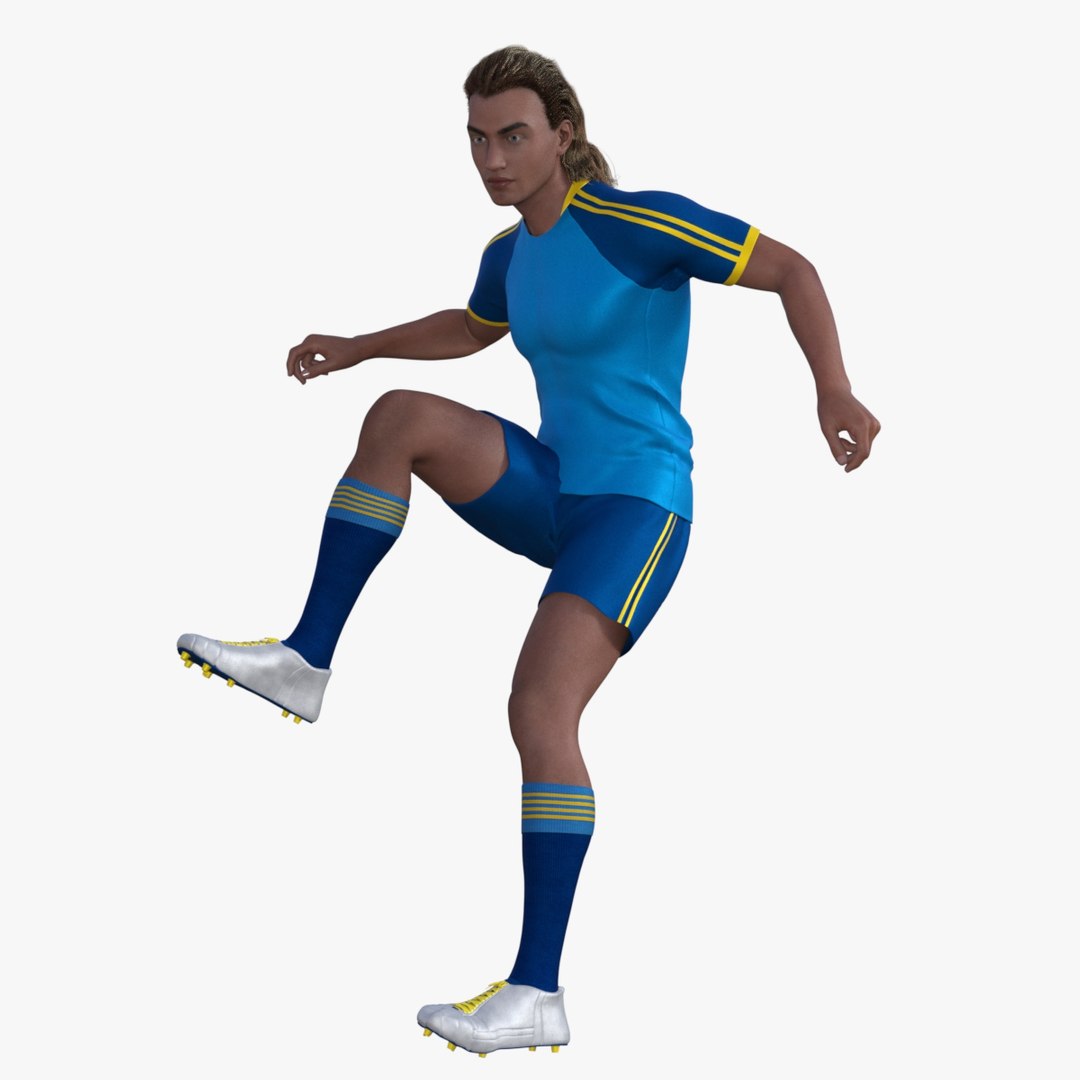 Realistic Football Player 3D model - TurboSquid 2143546