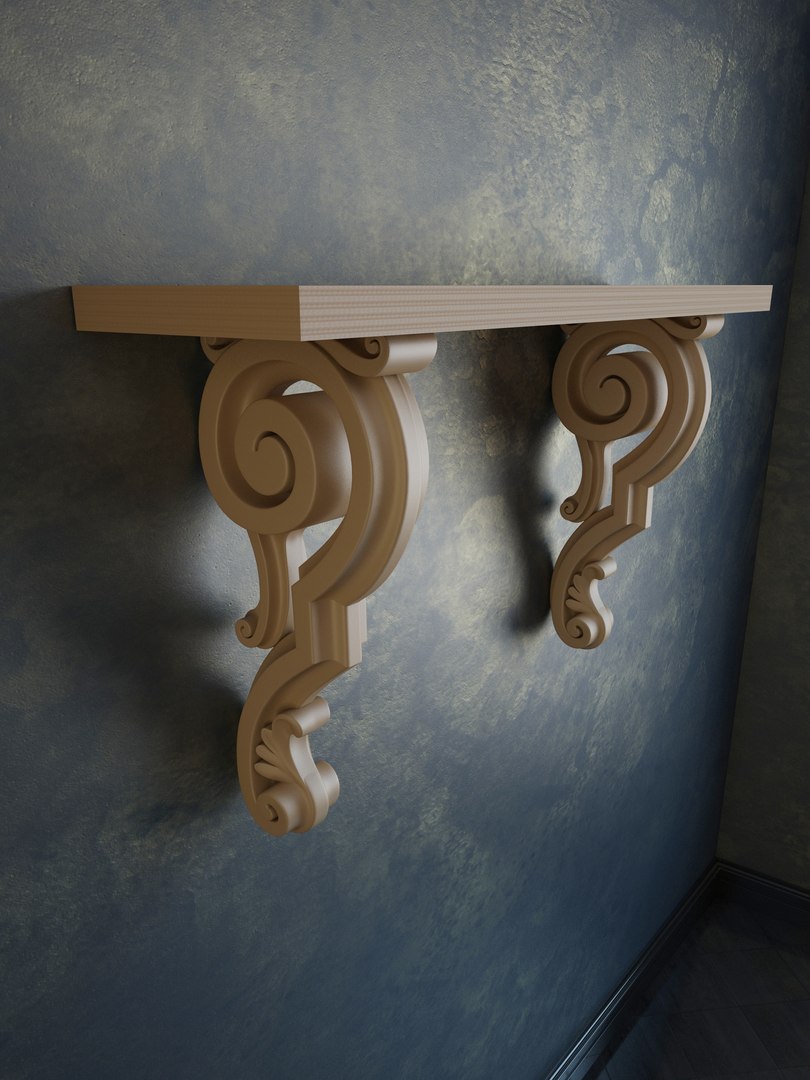 Corbel Scroll 3d Max