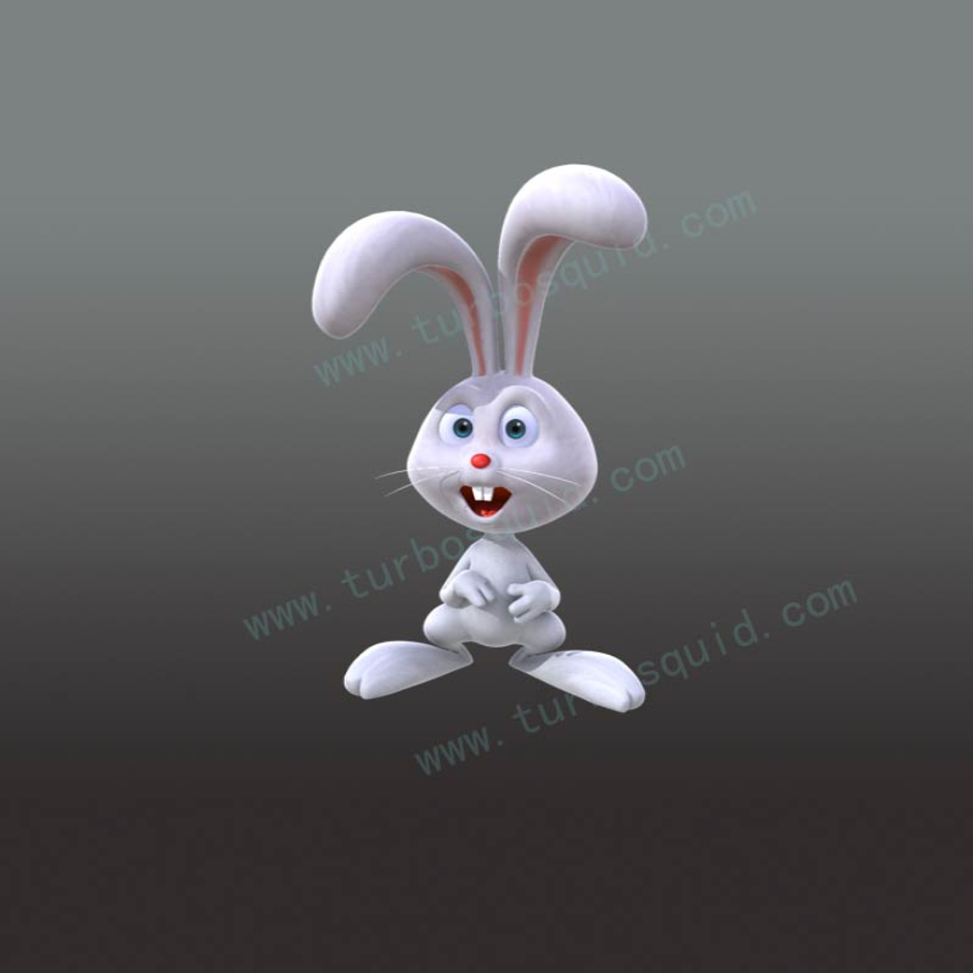 3d Model Cartoon Old Rabbit Boy
