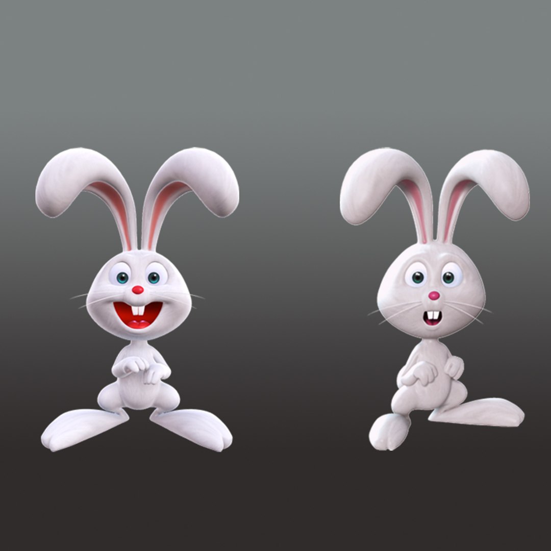 3d Model Cartoon Old Rabbit Boy