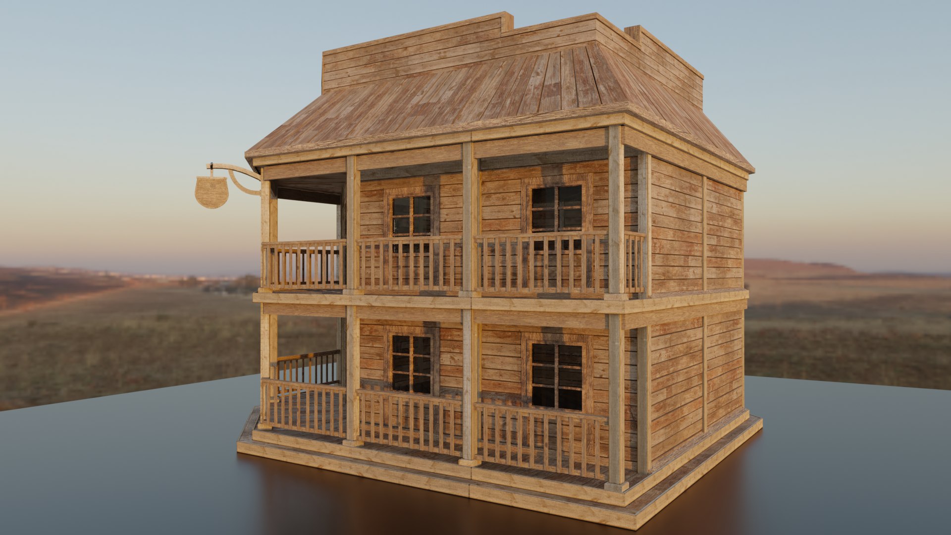 3D Western Saloon - TurboSquid 1895915