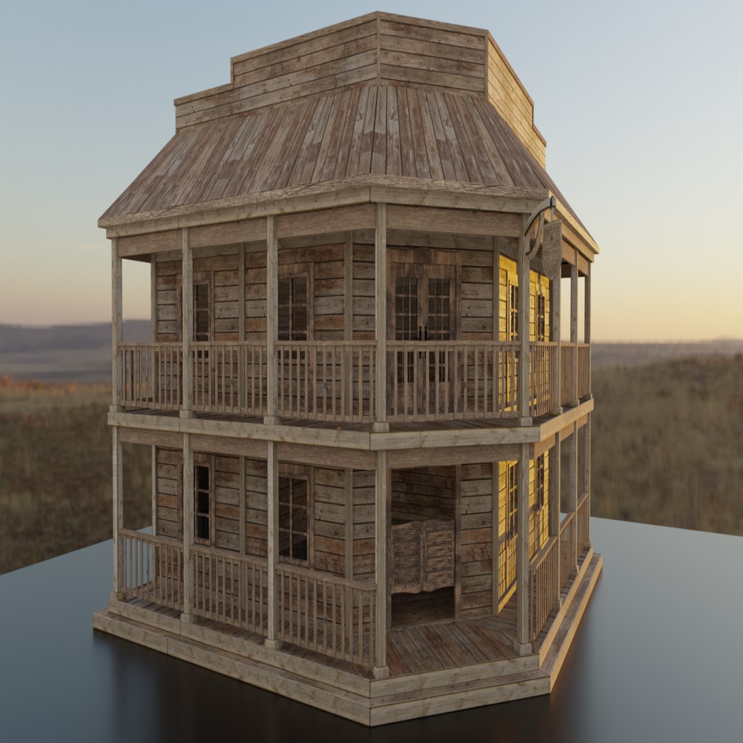 3D Western Saloon - TurboSquid 1895915