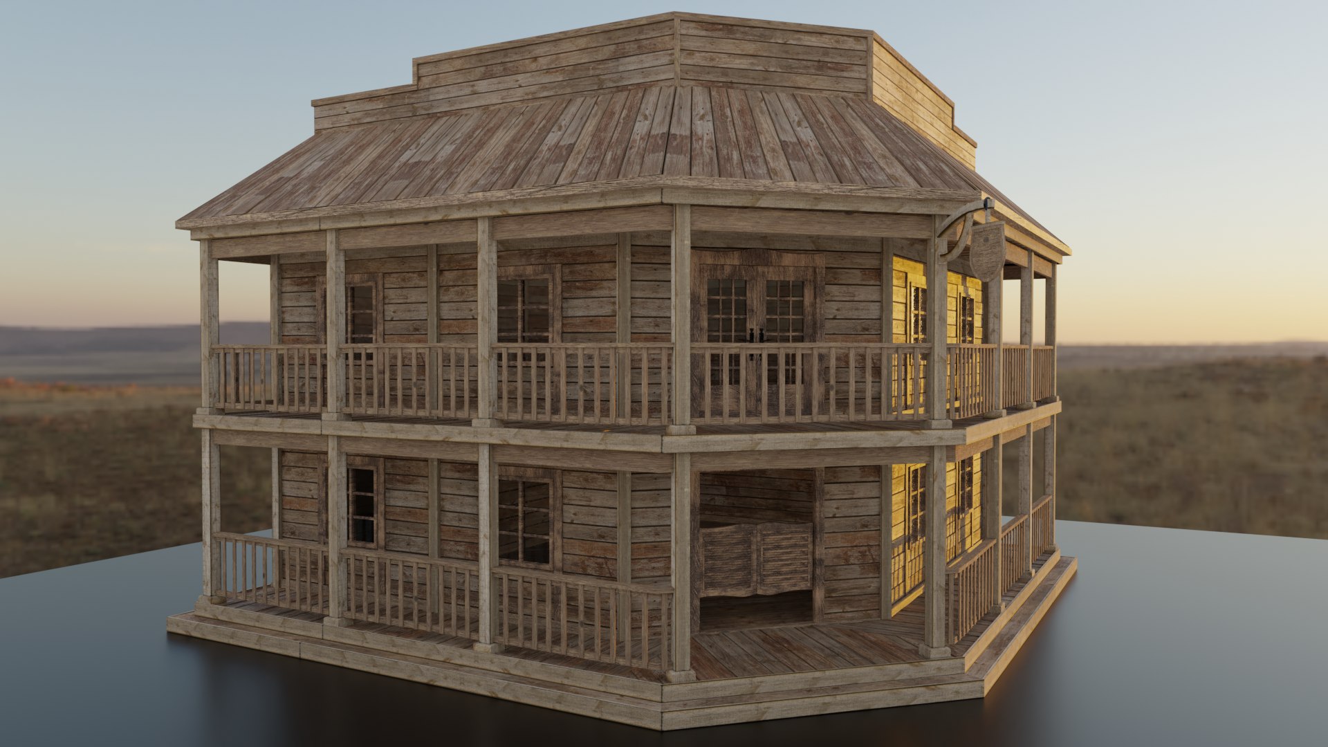 3D Western Saloon - TurboSquid 1895915