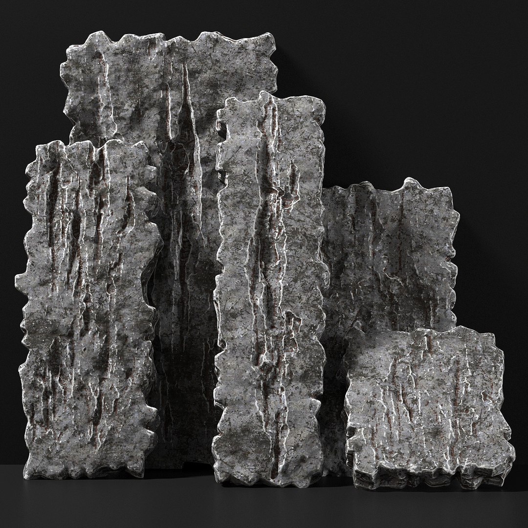 3D rock slab model - TurboSquid 1515000