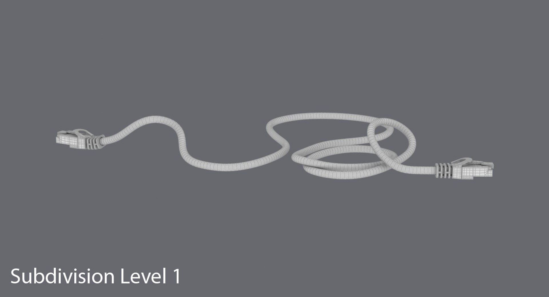 Ethernet-cable---cable-02 3D Model - TurboSquid 1160068