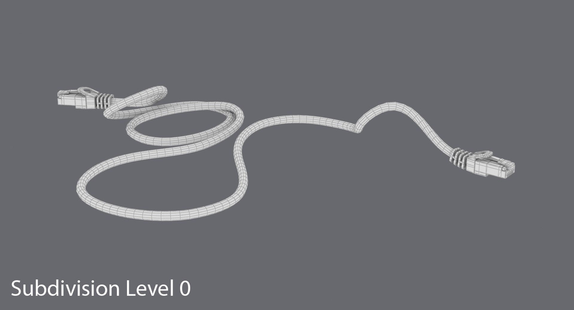 Ethernet-cable---cable-02 3D Model - TurboSquid 1160068