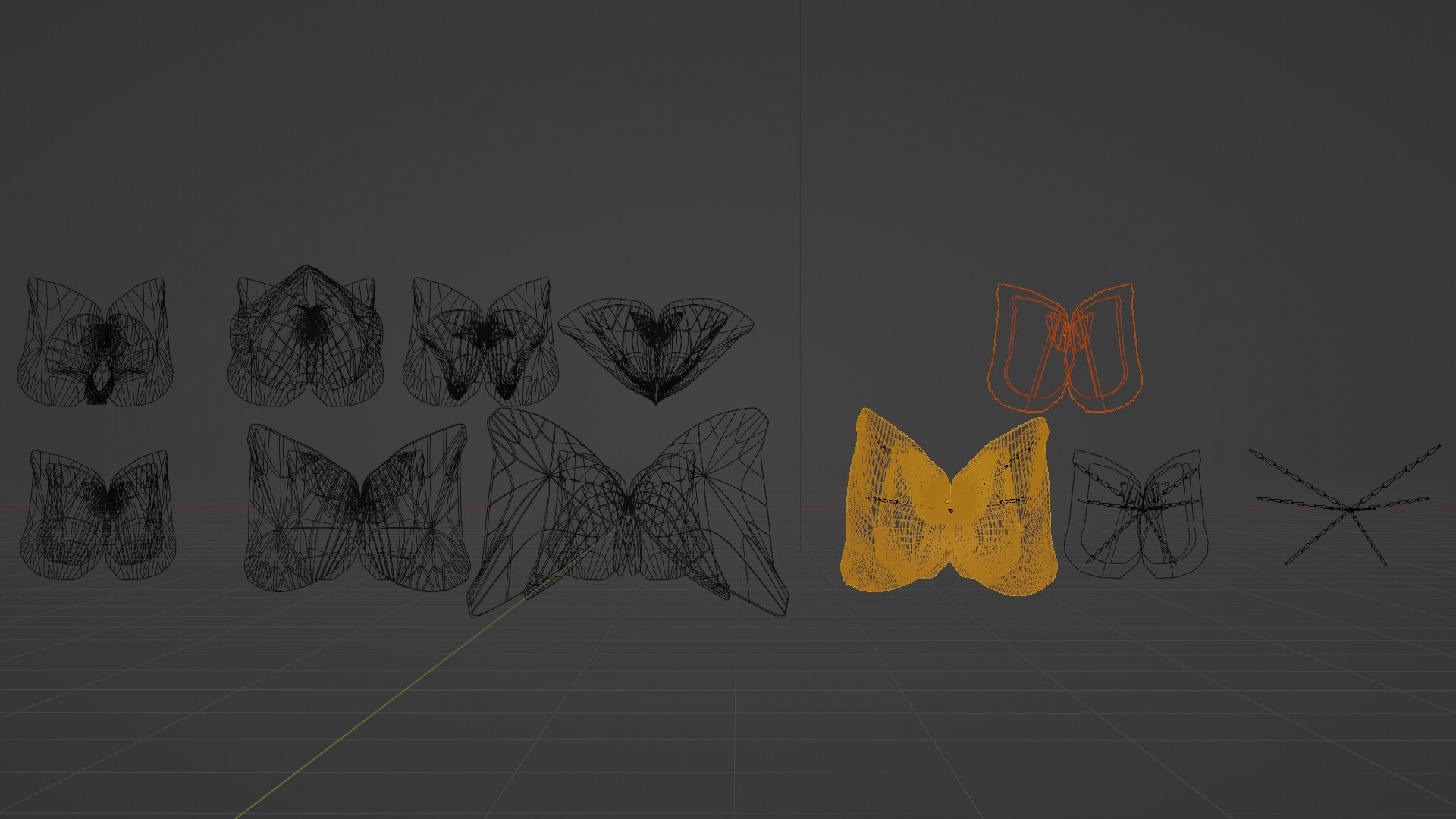 Fantasy wings in 15 versions rigged and animated model - TurboSquid 2019451