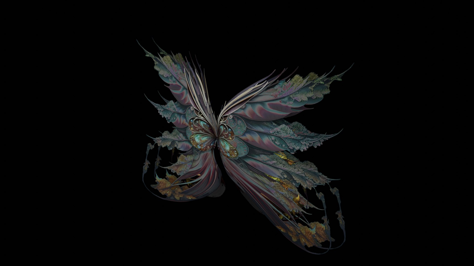 Fantasy wings in 15 versions rigged and animated model - TurboSquid 2019451