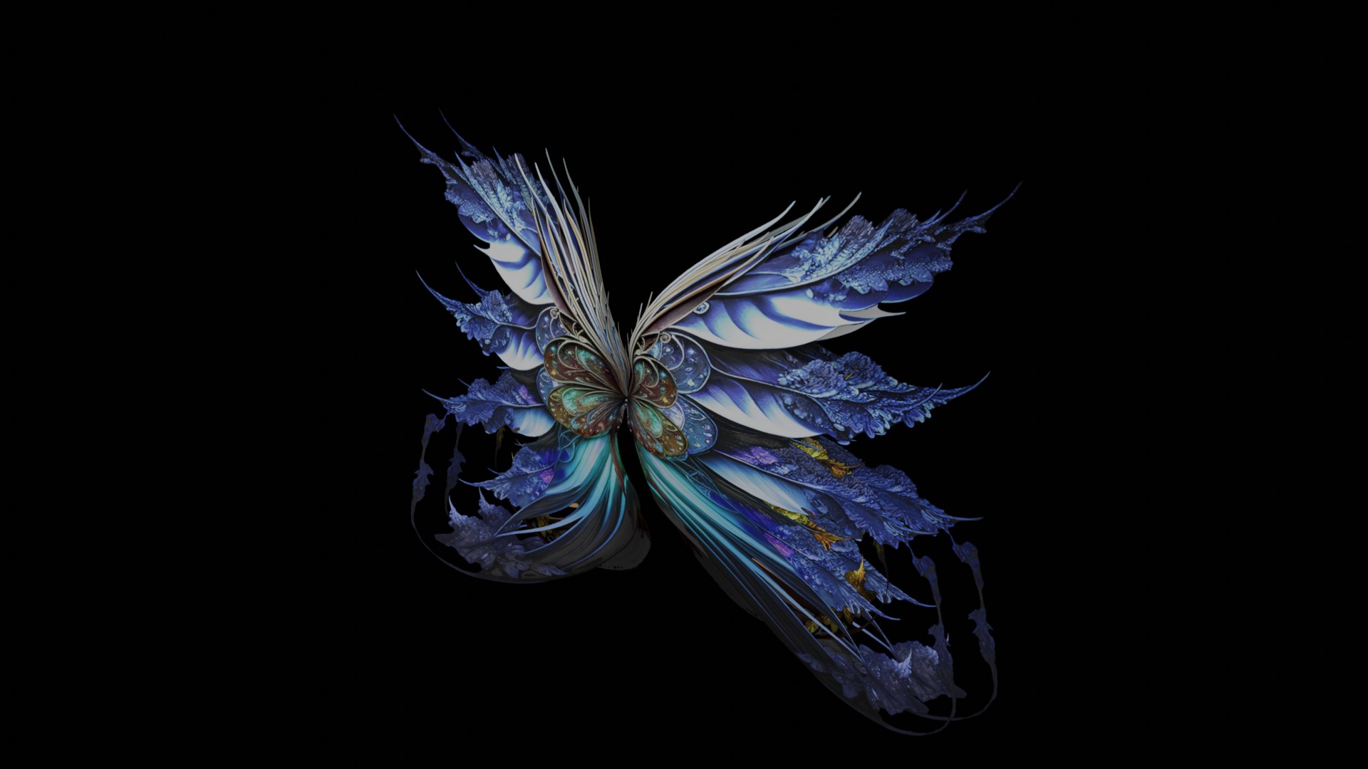 Fantasy wings in 15 versions rigged and animated model - TurboSquid 2019451