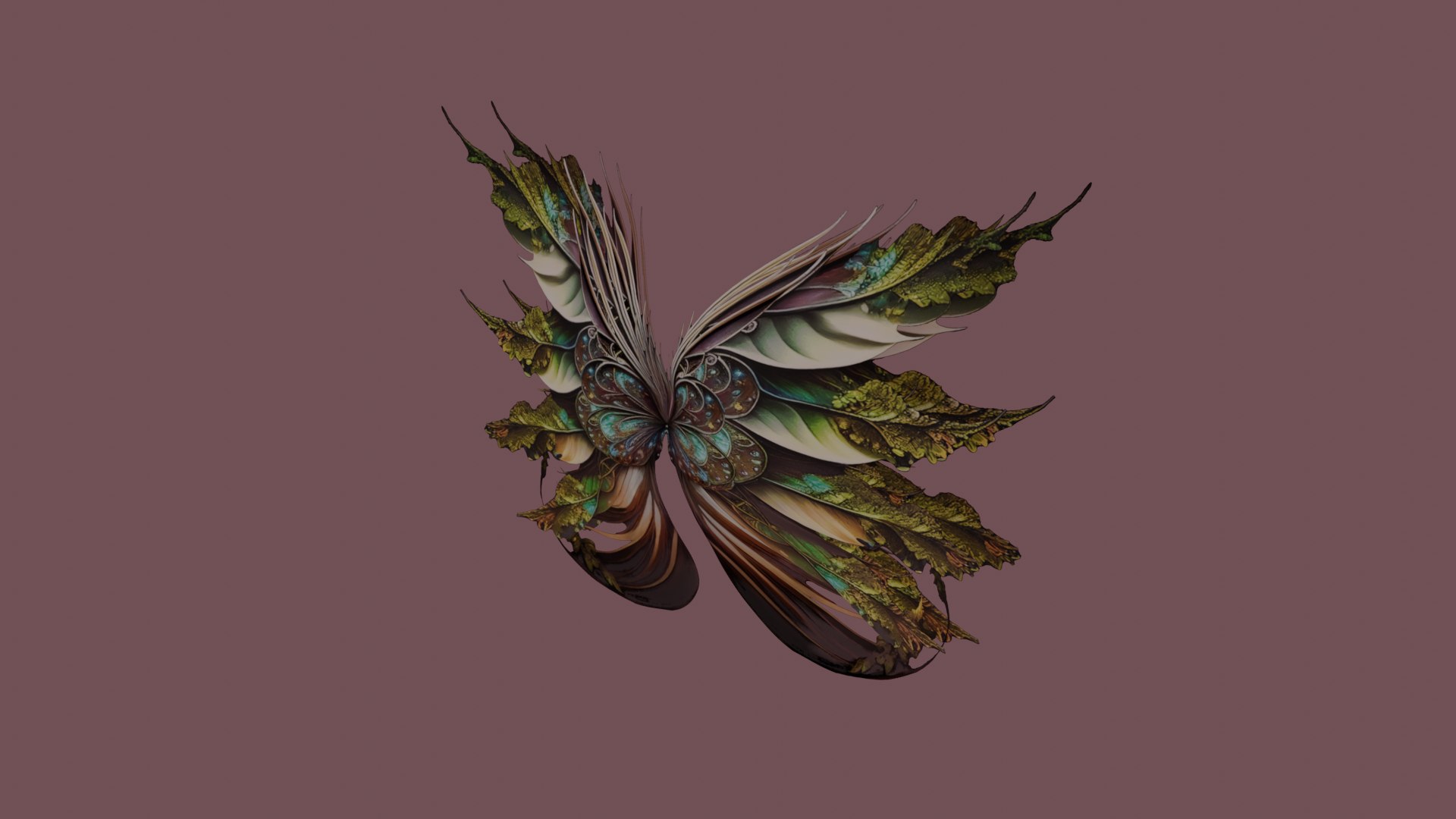 Fantasy wings in 15 versions rigged and animated model - TurboSquid 2019451