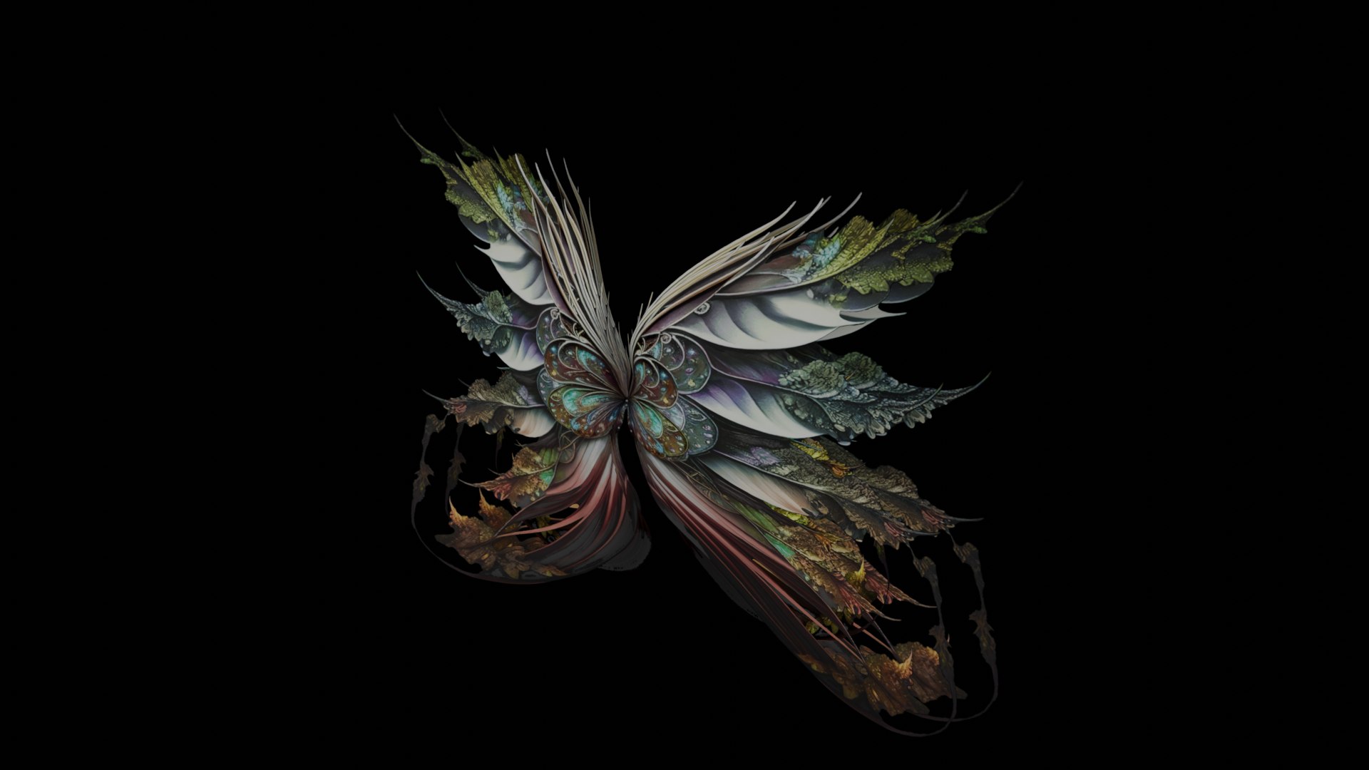 Fantasy wings in 15 versions rigged and animated model - TurboSquid 2019451