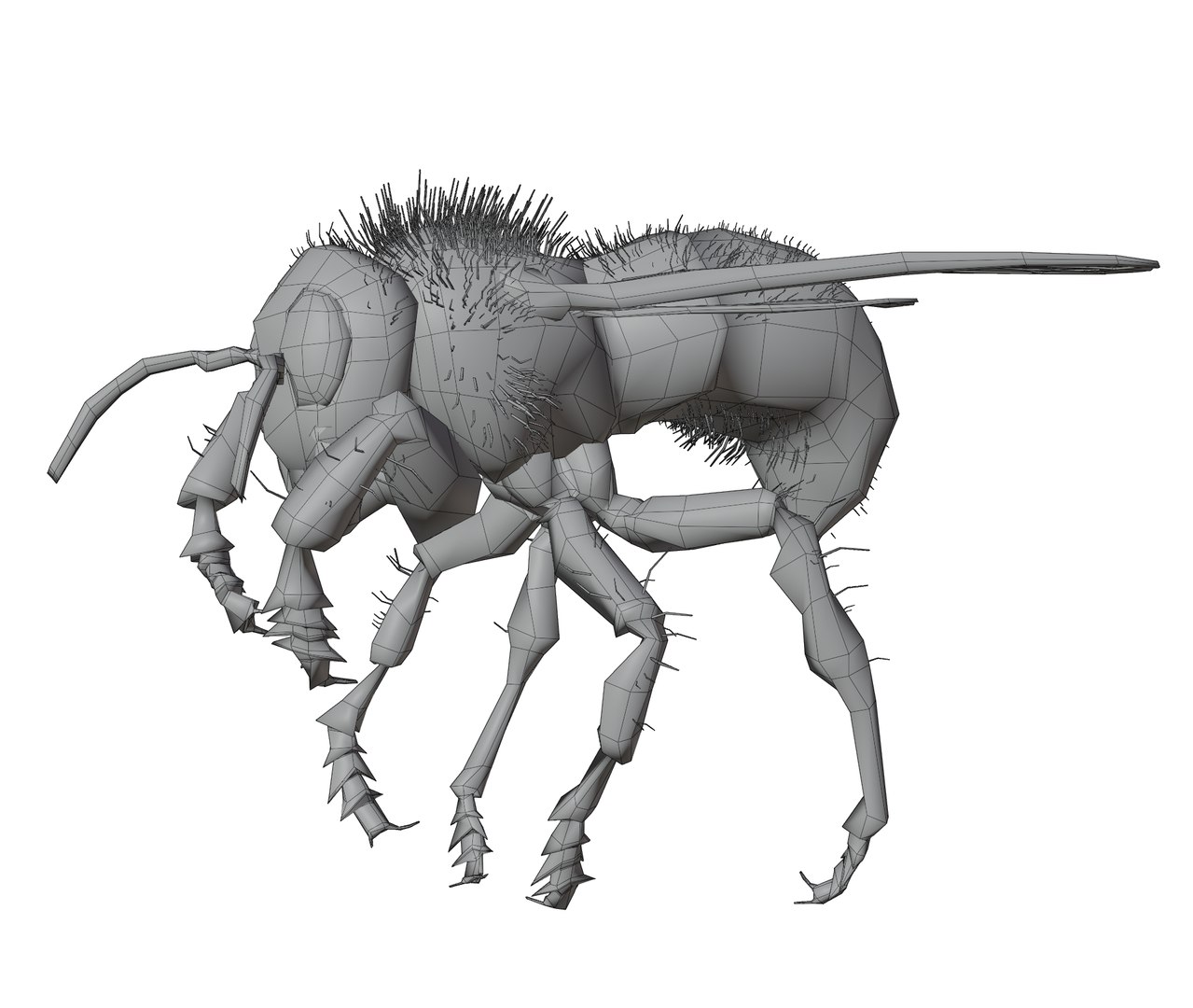 3D Model Realistic Animated Bee - TurboSquid 2082831