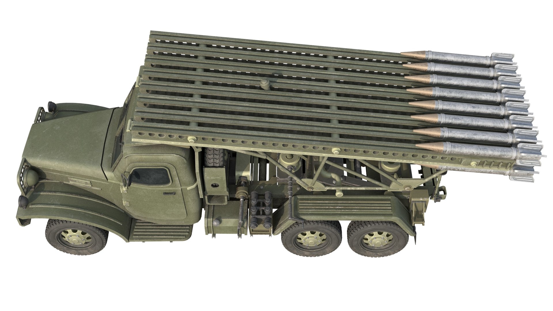 BM 13 Katyusha Rocket Launcher 3D Model - TurboSquid 2241545