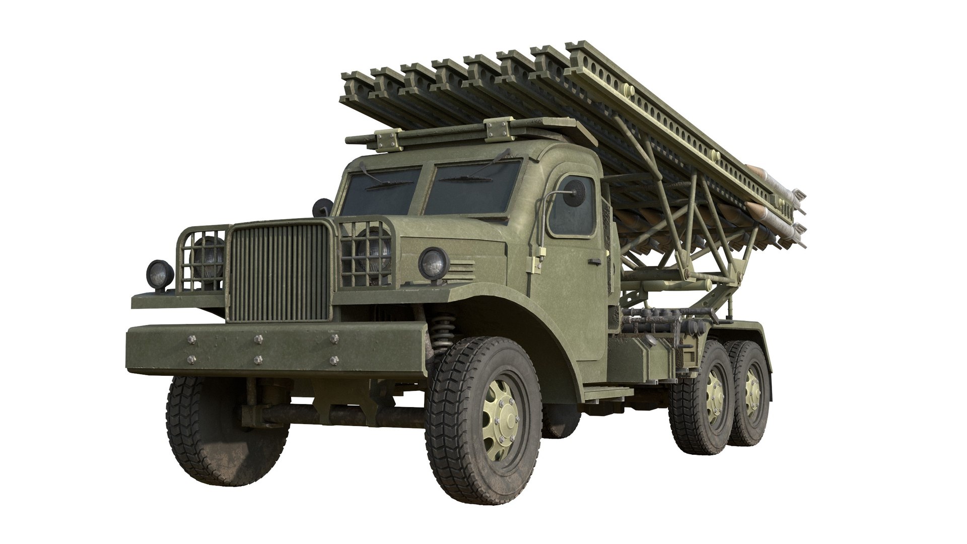 BM 13 Katyusha Rocket Launcher 3D Model - TurboSquid 2241545