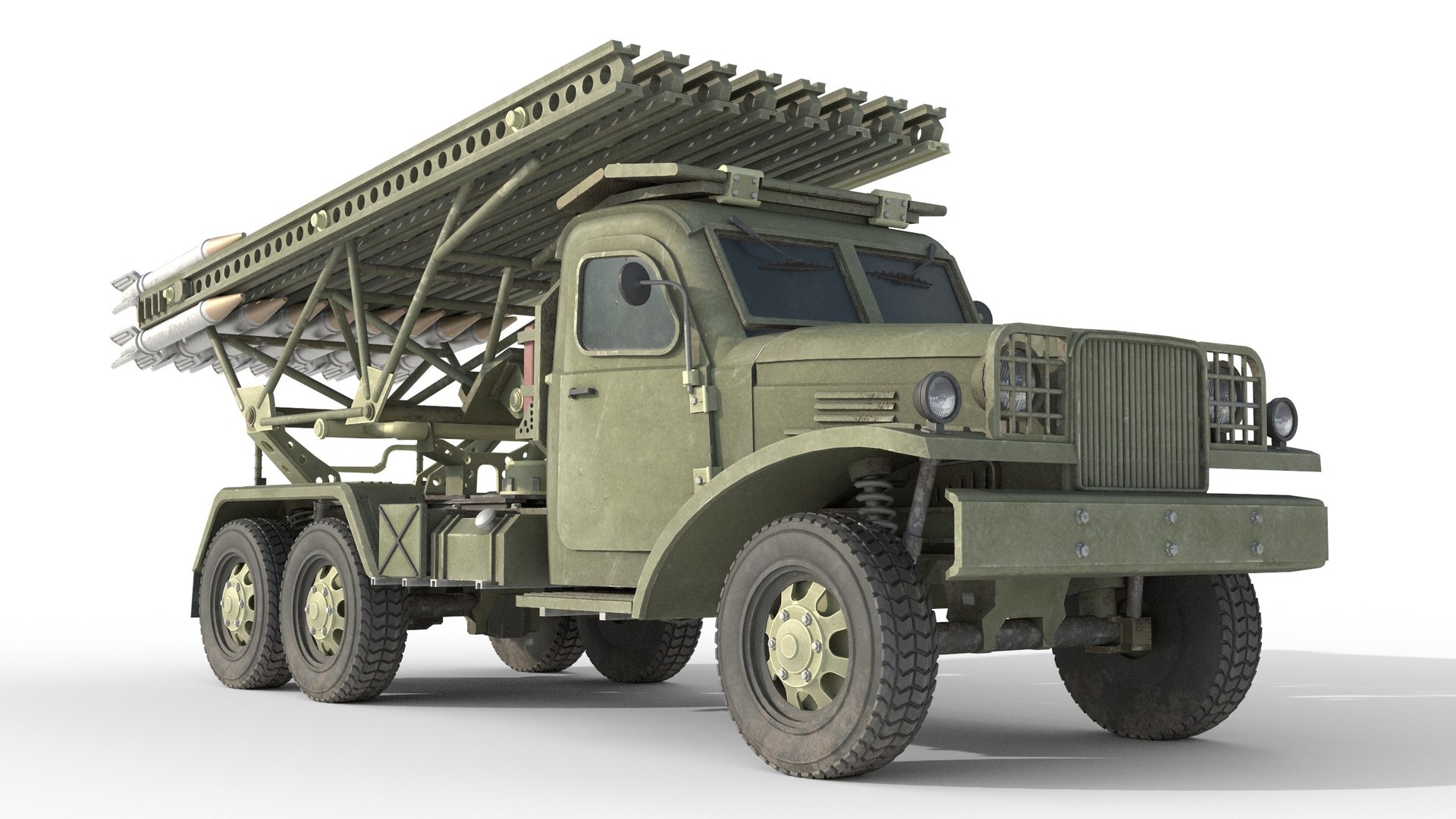 BM 13 Katyusha Rocket Launcher 3D Model - TurboSquid 2241545