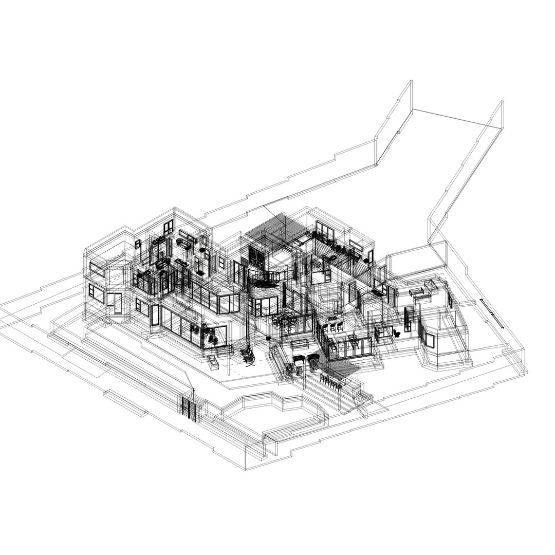 3D Model REVIT 2016 4 BEDROOM HOUSE - TurboSquid 1900620