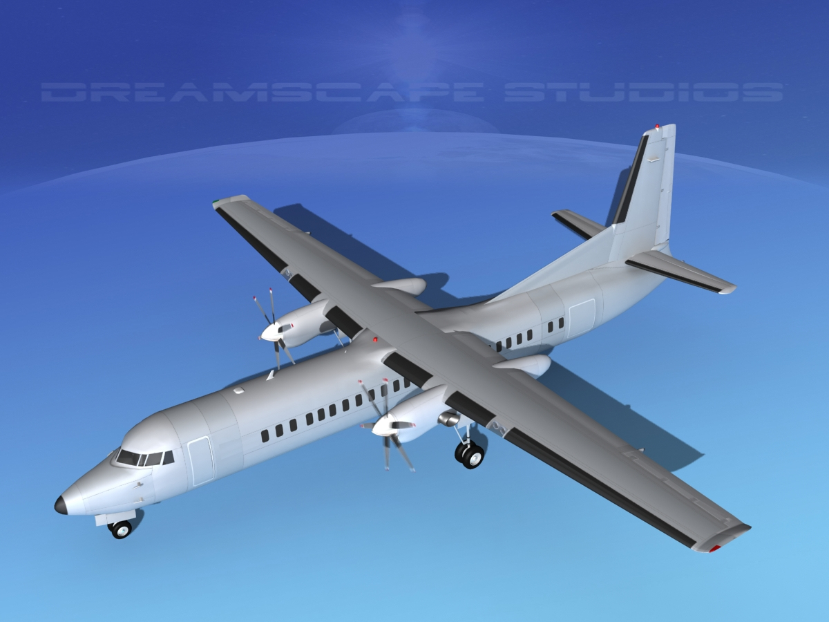 3d model fokker aircraft