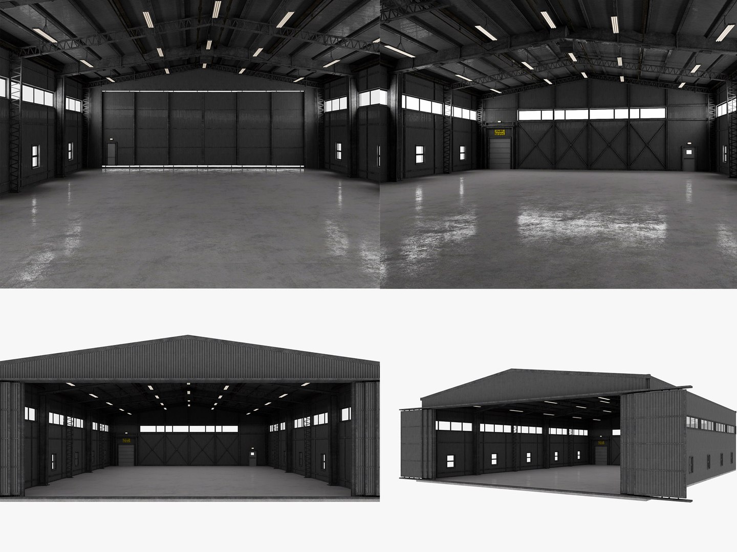 3D Airplane Hangar 3 - TurboSquid 2281810