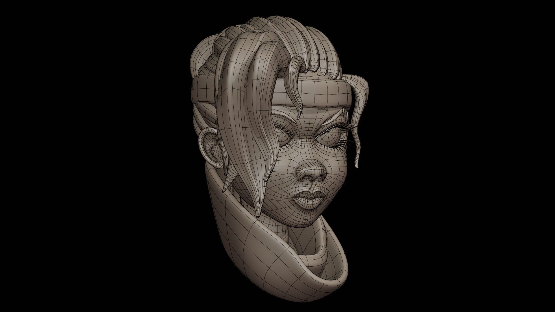 Stylized Girl Face 3D - TurboSquid 1760588