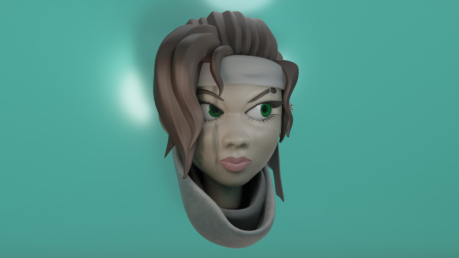 Stylized Girl Face 3D - TurboSquid 1760588