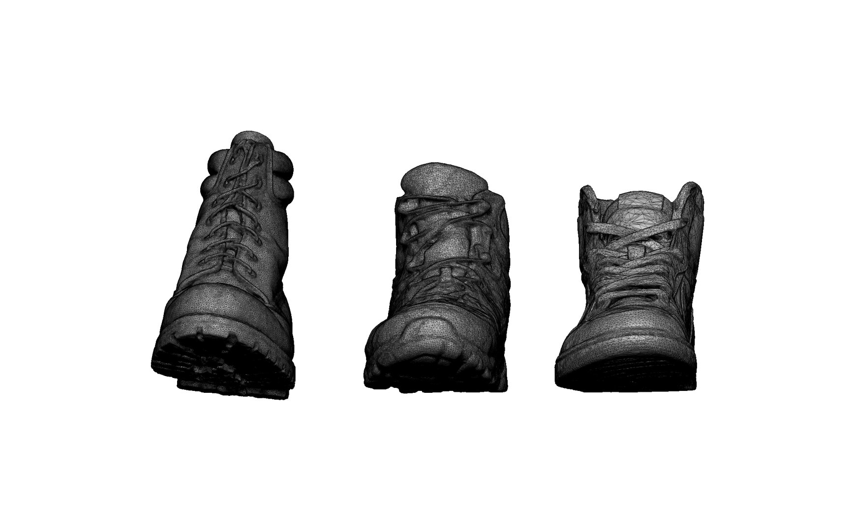 3D Boots Footwear Statue - TurboSquid 2243929